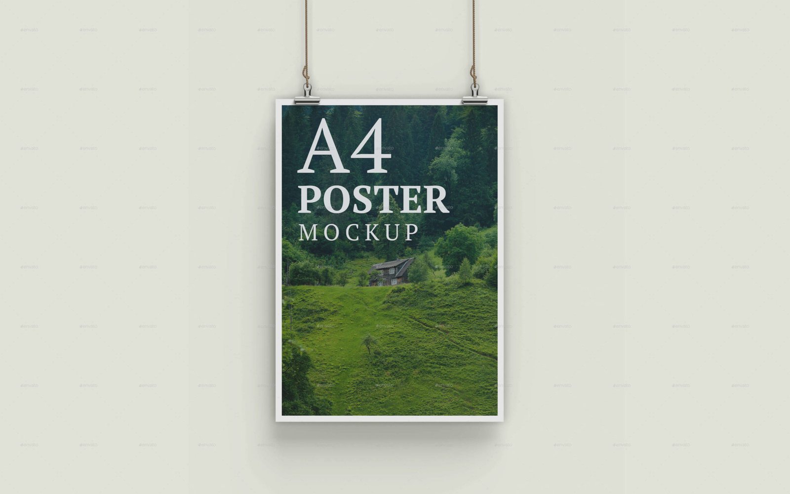 31+ Stunning Free A4 Poster Mockup in PSD & Vector Format