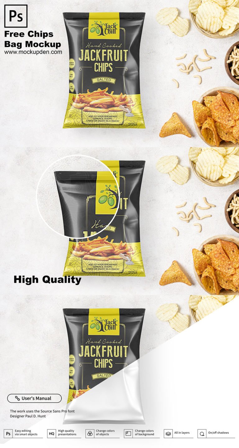 20+ Creative Chips Bag Mockup PSD Templates - Mockup Den