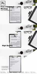Free Clipboard Mockup PSD Template - Mockup Den