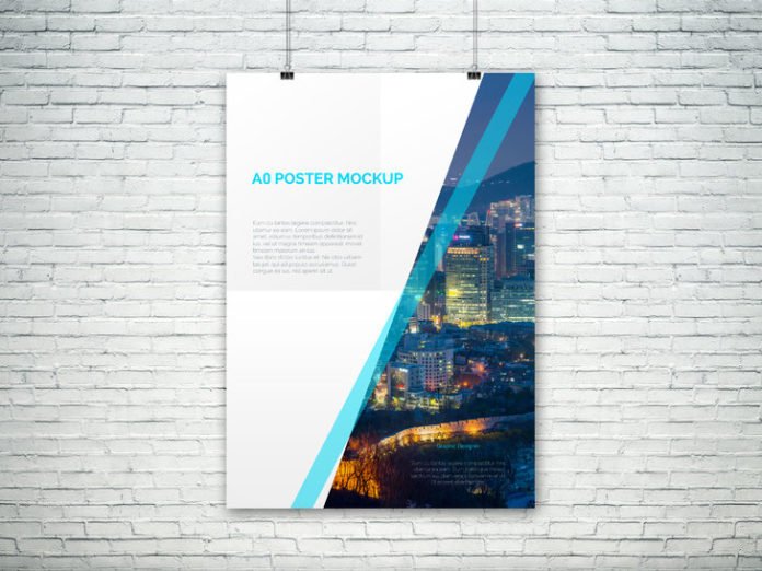 42+ Stunning Free Poster Mockup PSD Templates