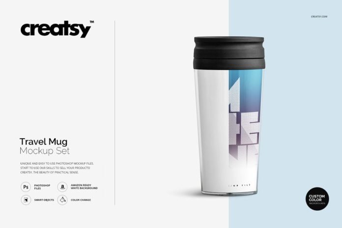 Travel Mug Mockup | 35+ Creative PSD and Vector Templates