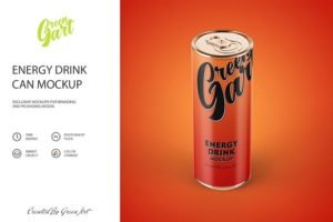24+ Best Free Energy Drink Mockup PSD & Vector templates
