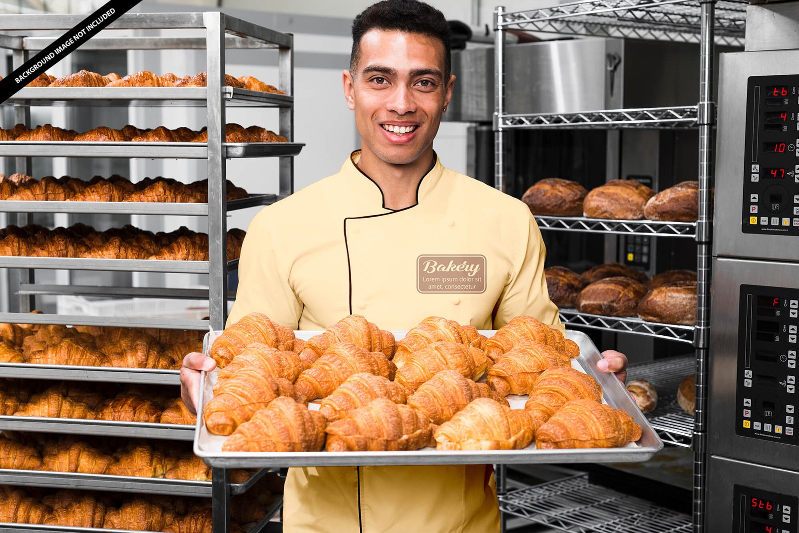 Free Bakery Uniform Mockup PSD Template | Mockup Den