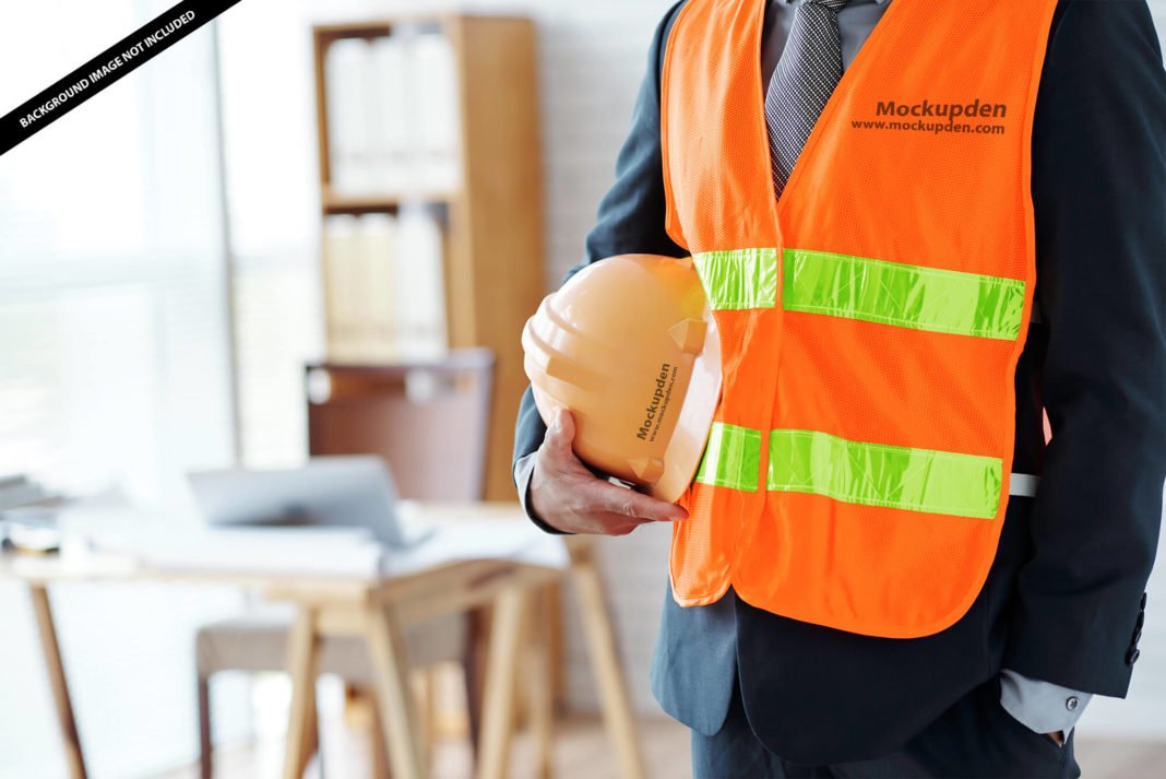 Free Construction Vest Mockup PSD Template | Mockupden