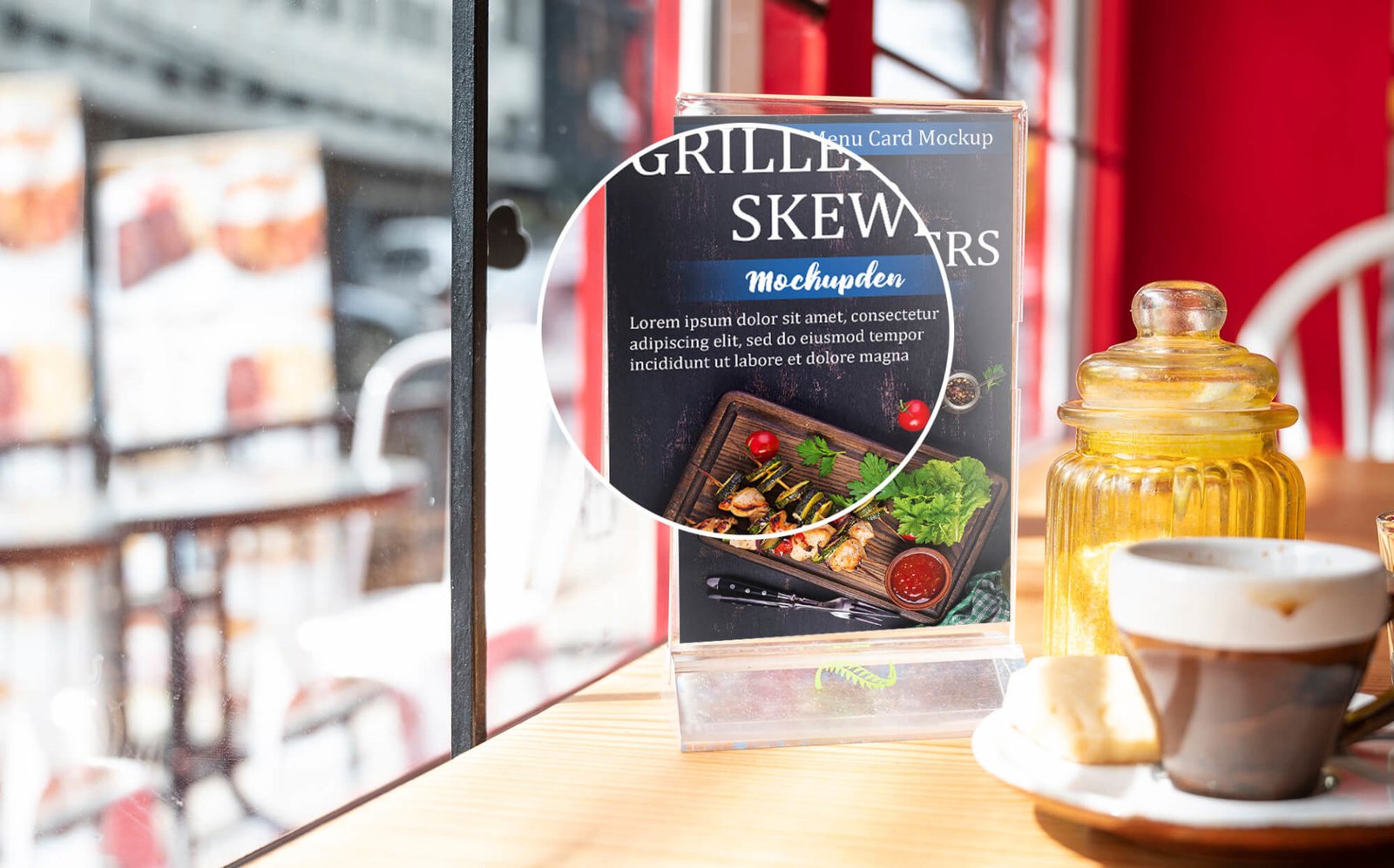 Free Restaurant Menu Card Mockup PSD Template| Exclusive