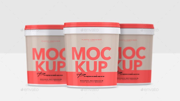 27+Best Free Plastic Container Mockup PSD Templates