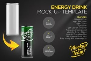 24+ Best Free Energy Drink Mockup PSD & Vector templates