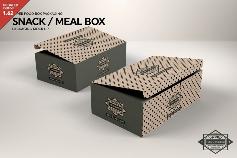 32+ Best Free Food Box Mockup PSD & Vector Templates