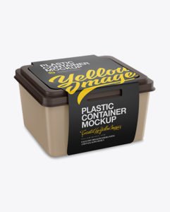 27+Best Free Plastic Container Mockup PSD Templates