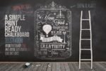 30+ Best Free Creative Chalkboard Mockup Free PSD Templates