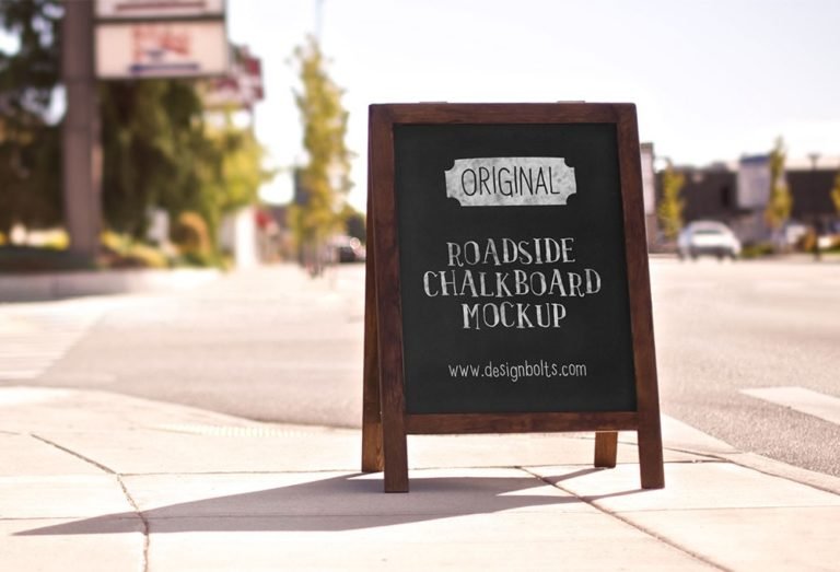 30+ Best Free Creative Chalkboard Mockup Free PSD Templates