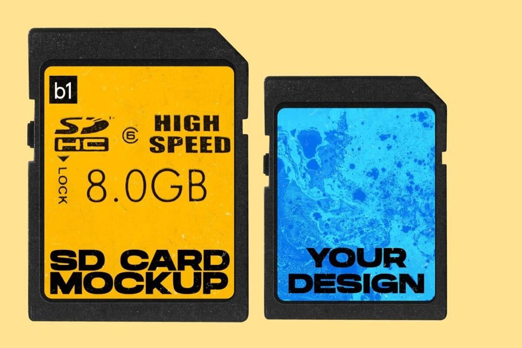 14+ Best Free Memory Card Mockup PSD ( SD Card/ Flash Drive)