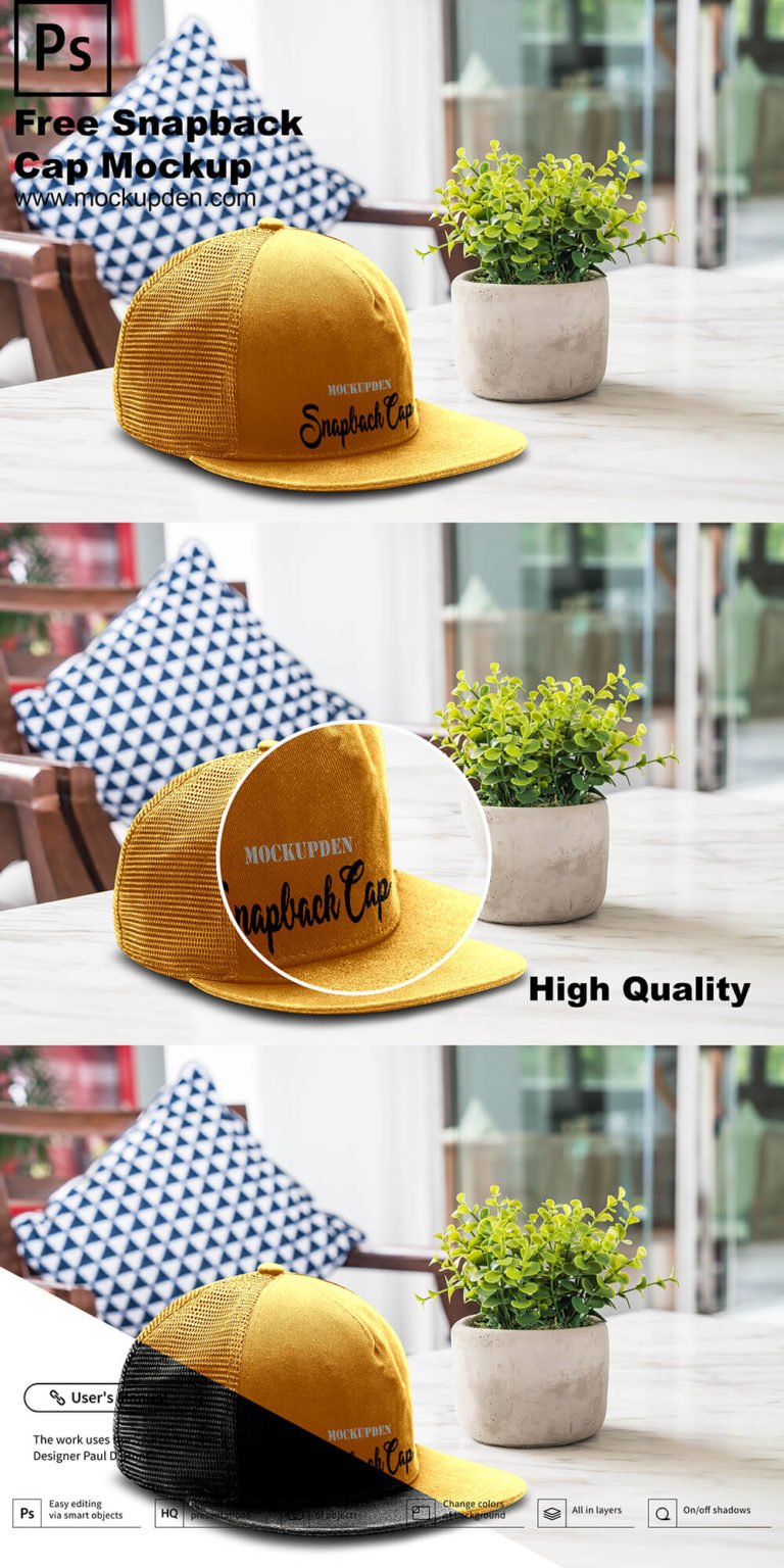 57+ Free Cap Mockup PSD Template for Designers