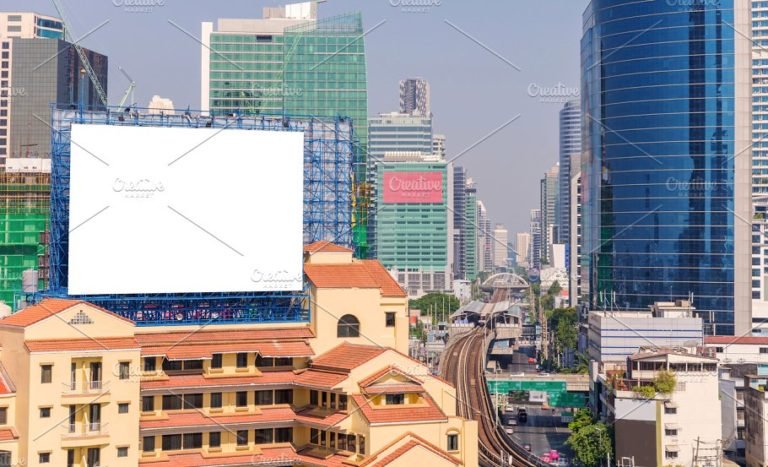 14+ Free Creative Building Sign Mockup PSD & Vector Template