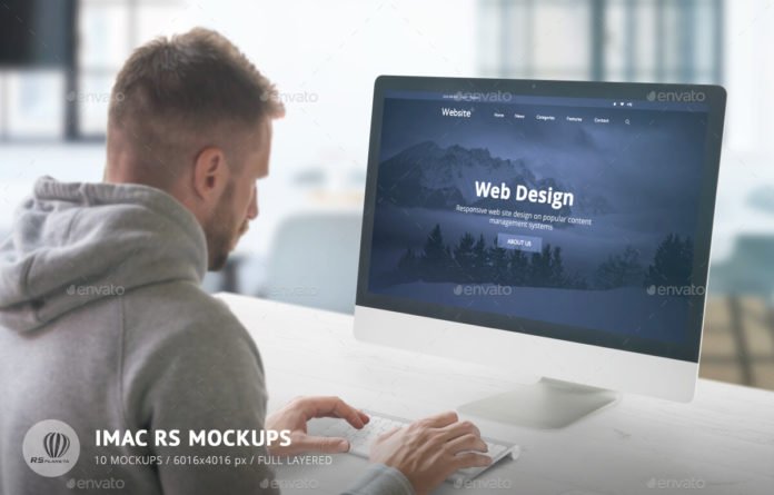 45+ Free PC Monitor Mockup PSD Templates