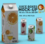 36+Best Free Juice Box Mockup PSD & Vector design trend 2020