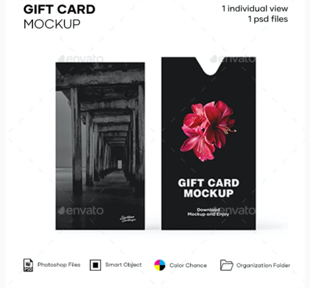 30+ Free Gift Card Mockup PSD, AI & EPS templates