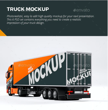 Truck Mockup | 40+ Creative Truck PSD Free & Premium Templates 2019