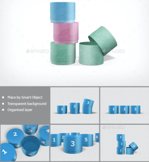 22+ Artistic form ofCylinder Packaging Mockup PSD Template