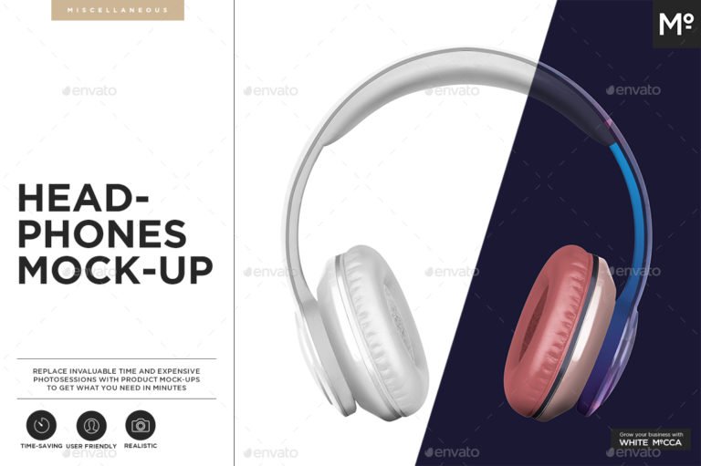 20+Headphone Mockup | On-Ear, Earbuds, Over-Ear, Bone Conduction
