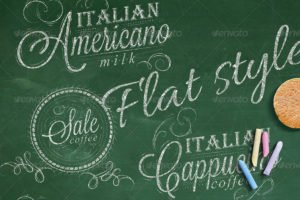 17+Stunning Free Chalkboard Mockup PSD & Vector Templates