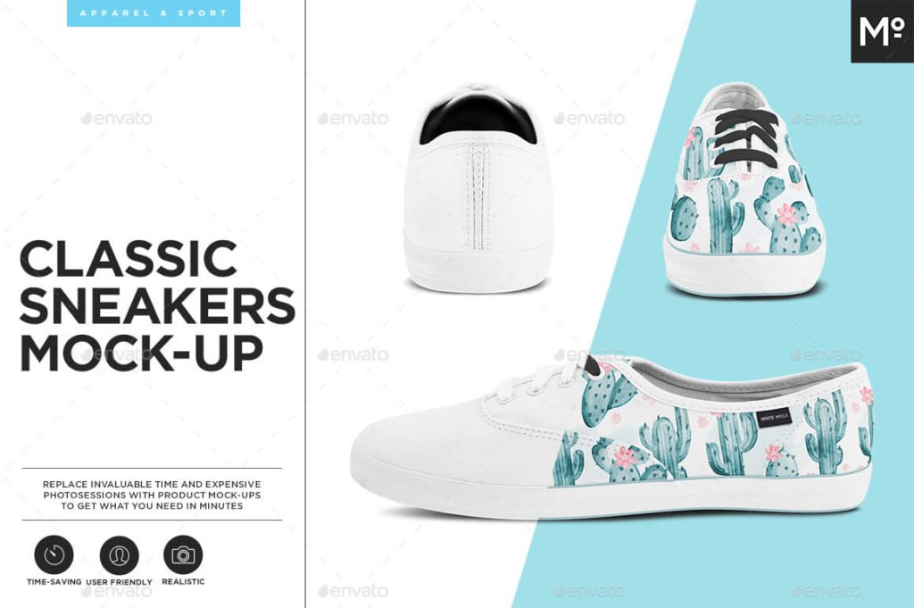 47+ Trendy Sneakers Mockup PSD Templates - Mockup Den