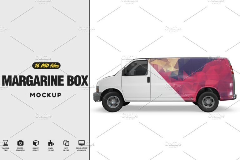 41+ Best Free Van Mockup PSD & AI template For Delivery Car