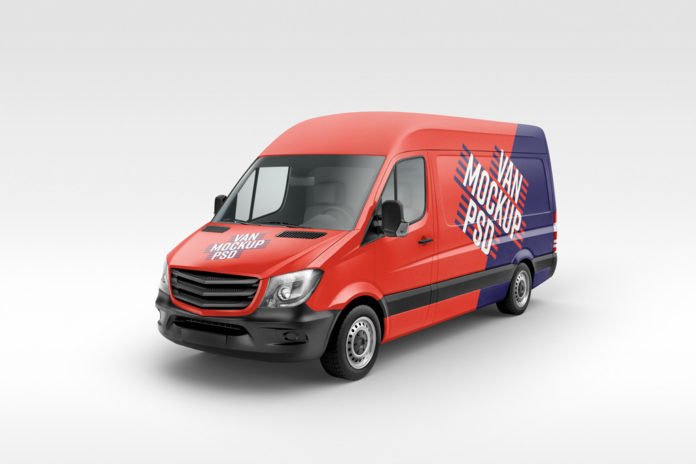41+ Best Free Van Mockup PSD & AI template For Delivery Car