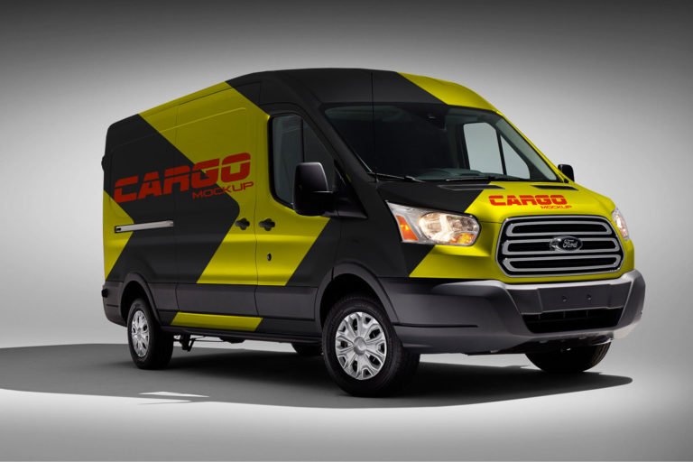 41+ Best Free Van Mockup PSD & AI template For Delivery Car