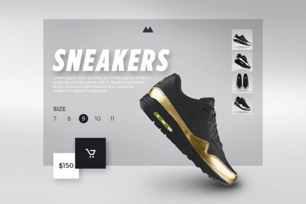 47+ Trendy Sneakers Mockup PSD Templates - Mockup Den