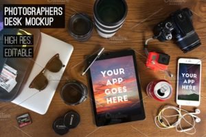 30+ Free Desk Mockups PSD Design Templates To Showcase Work