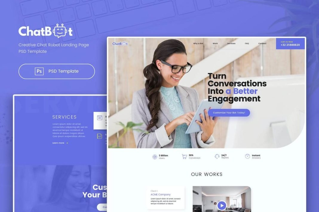 20+ Free Stunning Chatbot Mockup PSD Templates - Mockup Den