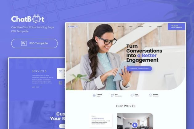 20+ Free Stunning Chatbot Mockup PSD Templates - Mockup Den