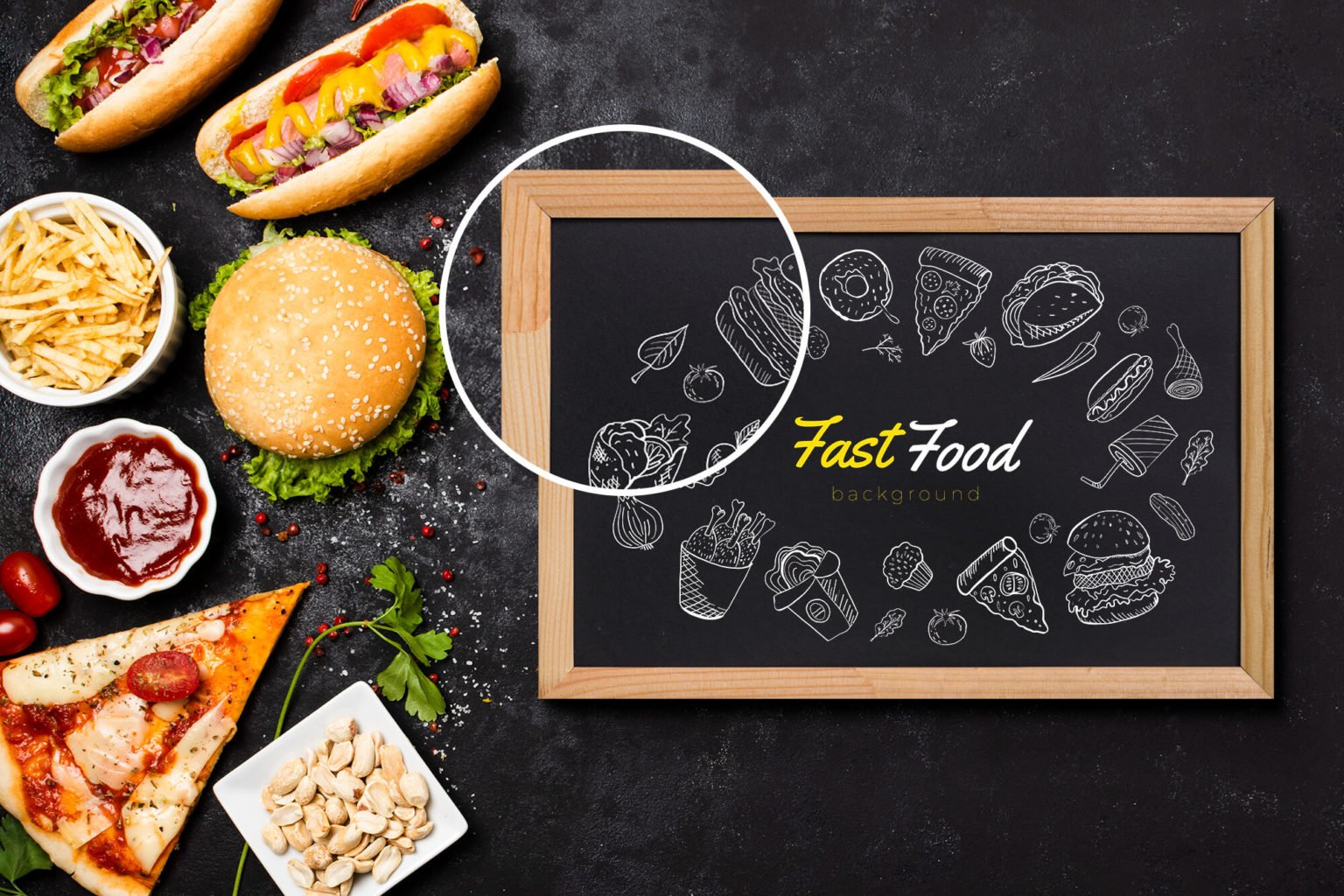 Free Board Mockup PSD Template - Mockup Den