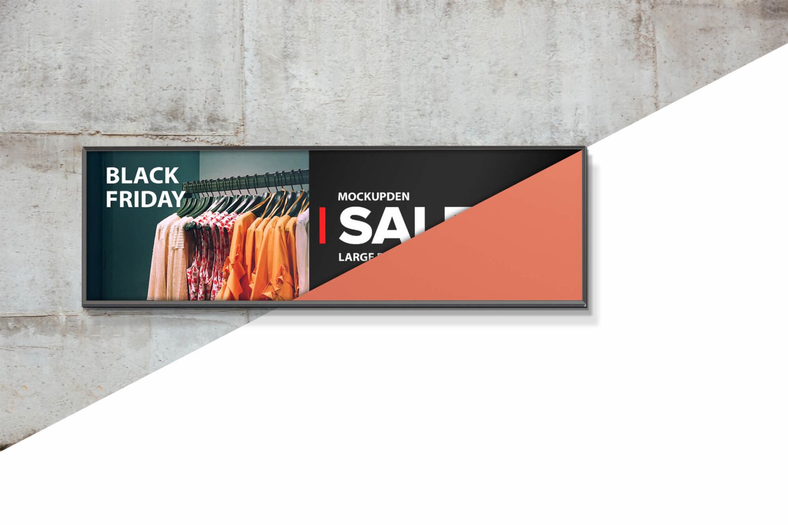 Free Large Banner Mockup PSD Template - Mockup Den