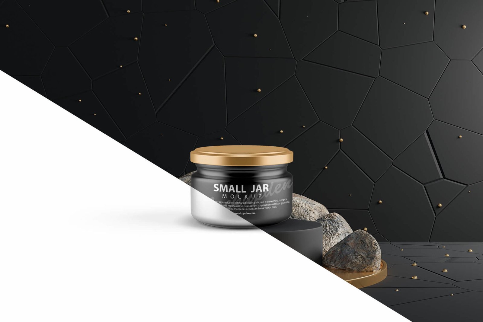 Free Small Jar Mockup PSD Template - Mockup Den
