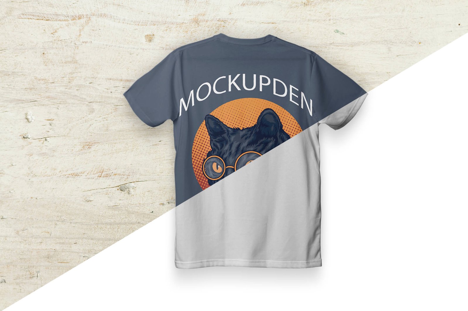 Free T Shirt Back Mockup PSD Template - Mockup Den