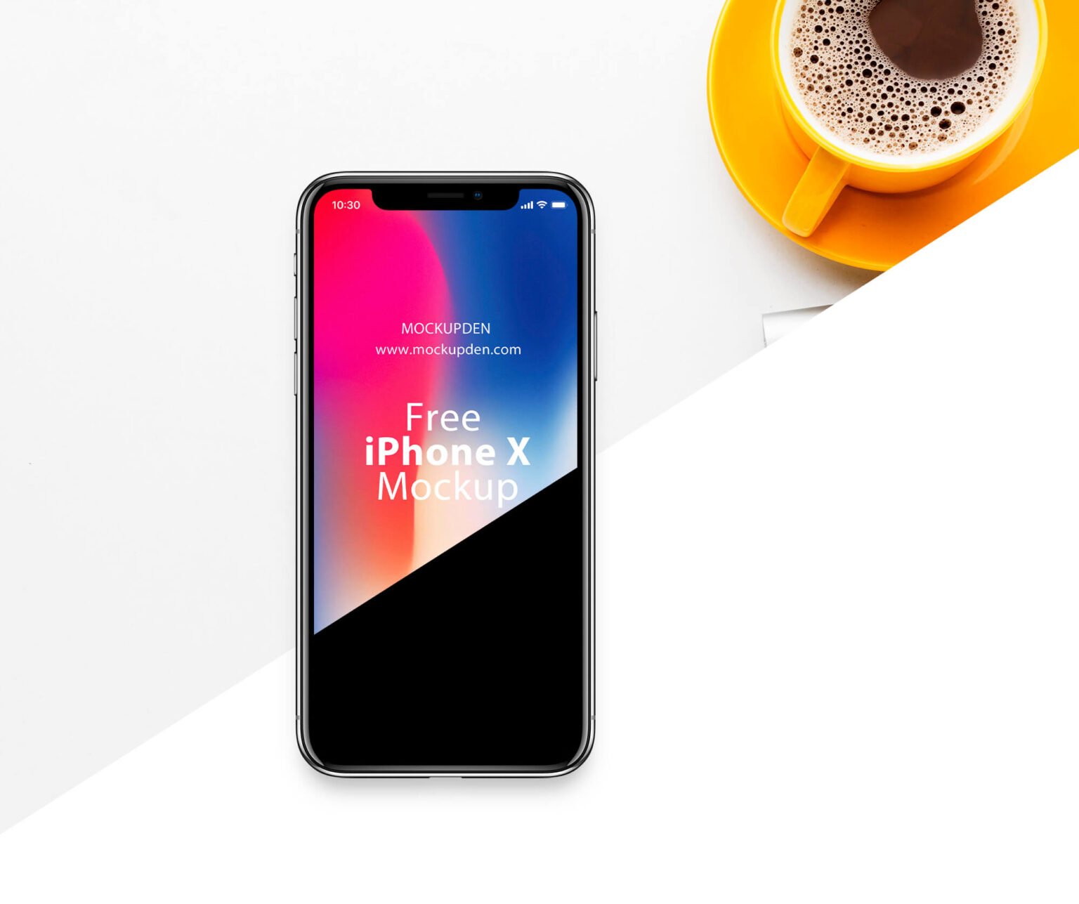 Free iPhone X Mockup PSD Template - Mockup Den