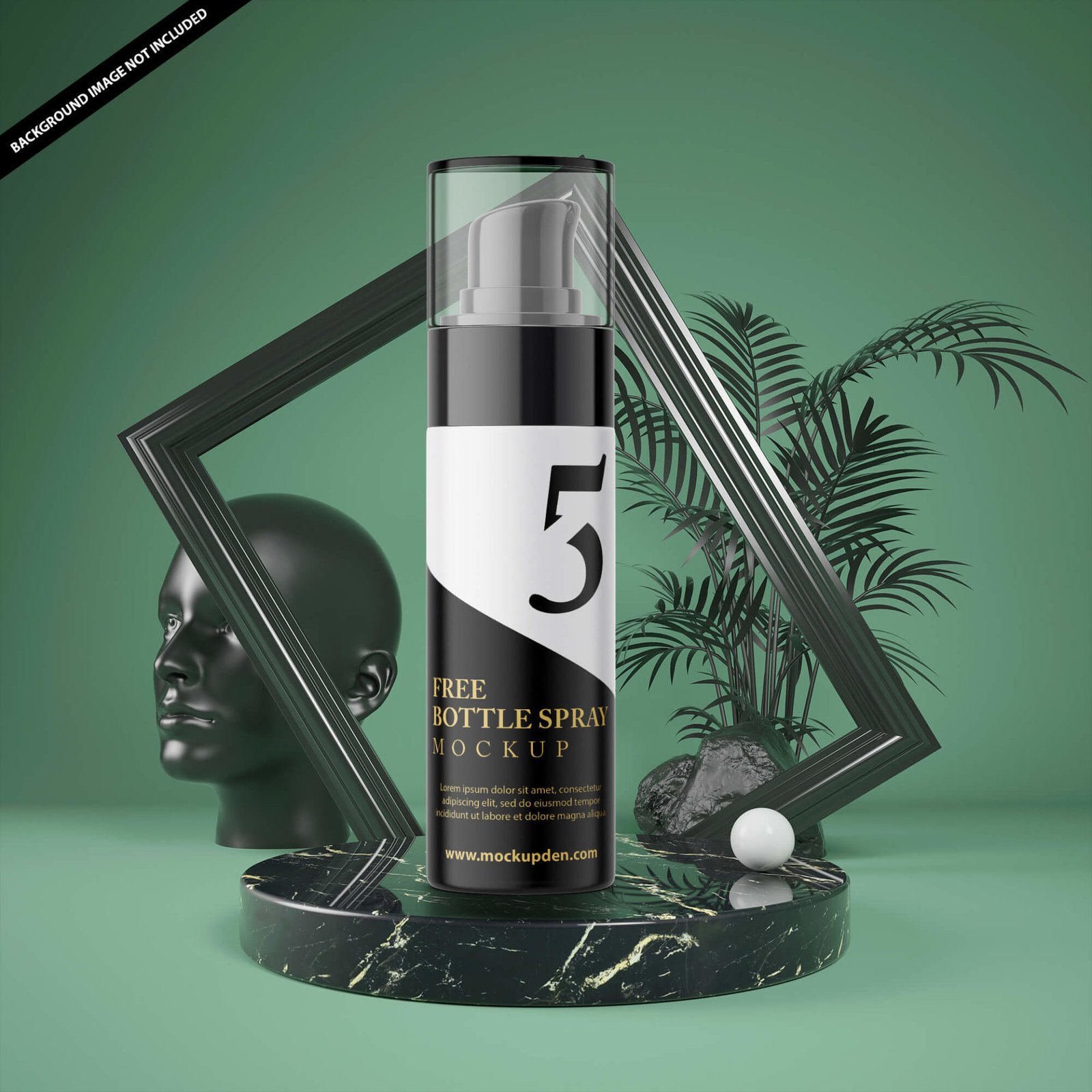 Spray Mockup | 50+ Free Spray Bottle PSD Mockup Templates