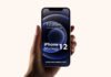 Free iPhone 12 in Hand Mockup PSD Template - Mockup Den