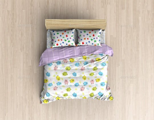 25+ Beautiful Bedding Mockup PSD Templates - Mockup Den