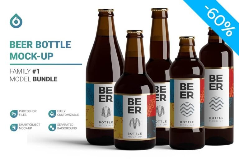 20+ Innovative Beer Packaging Mockup PSD Template