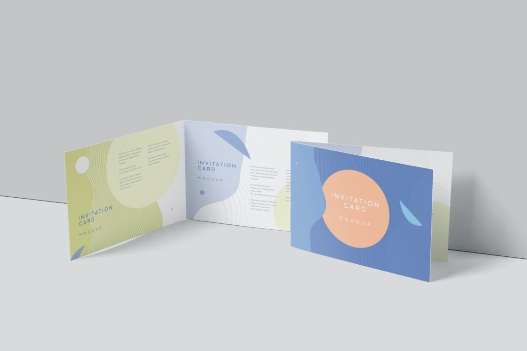 24+ Best FREE Folded Card Mockup PSD Templates