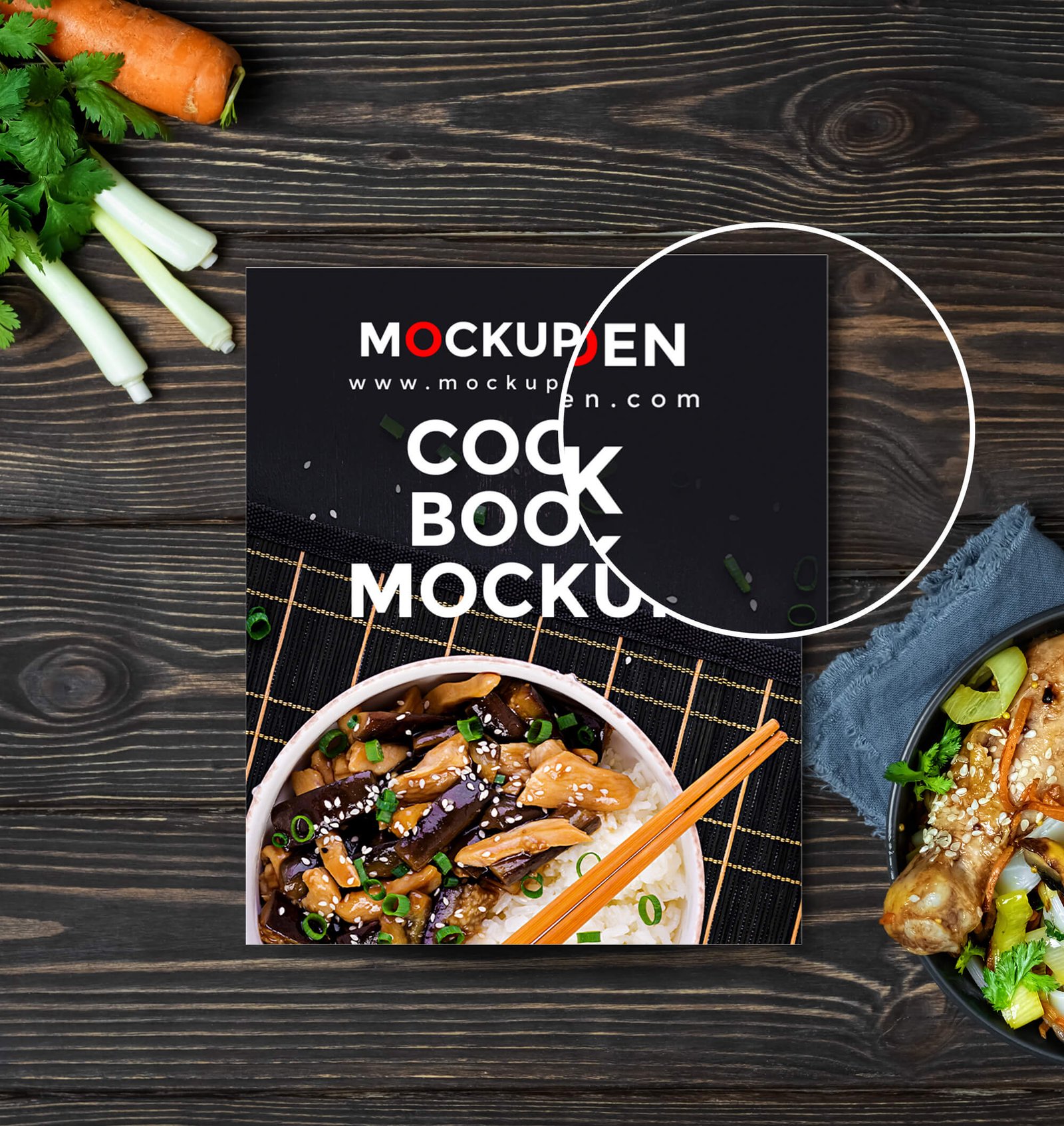 Free Cook Book Mockup PSD Template - Mockup Den