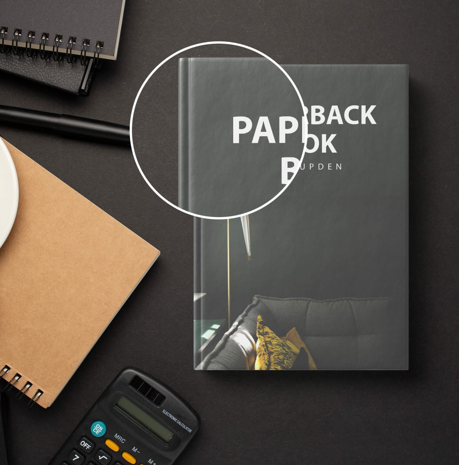 Free Paperback Book Mockup PSD Template - Mockup Den