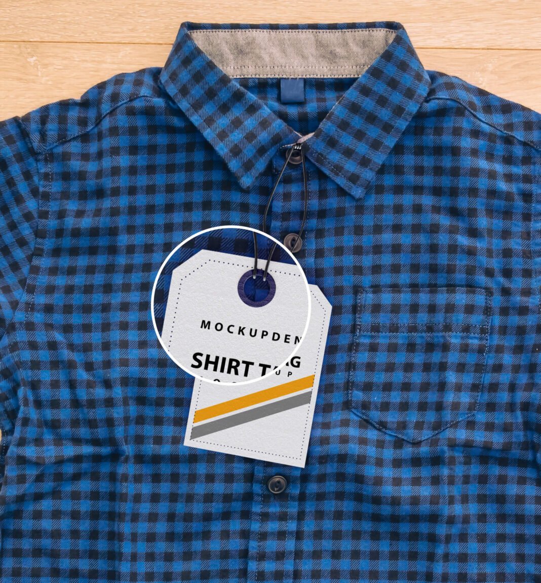 Free Shirt Tag Mockup PSD Template - Mockup Den