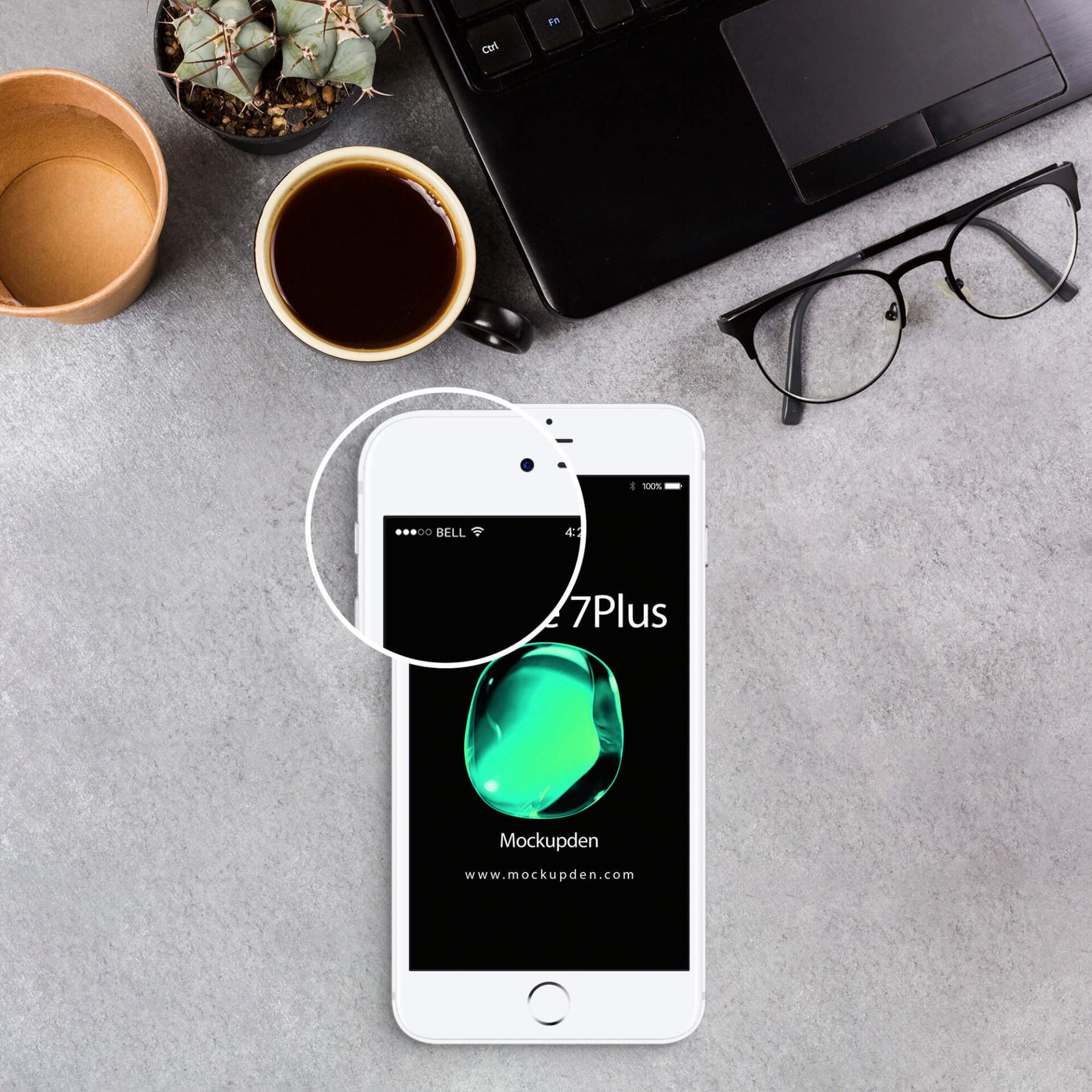 Free iPhone 7 Plus Mockup PSD