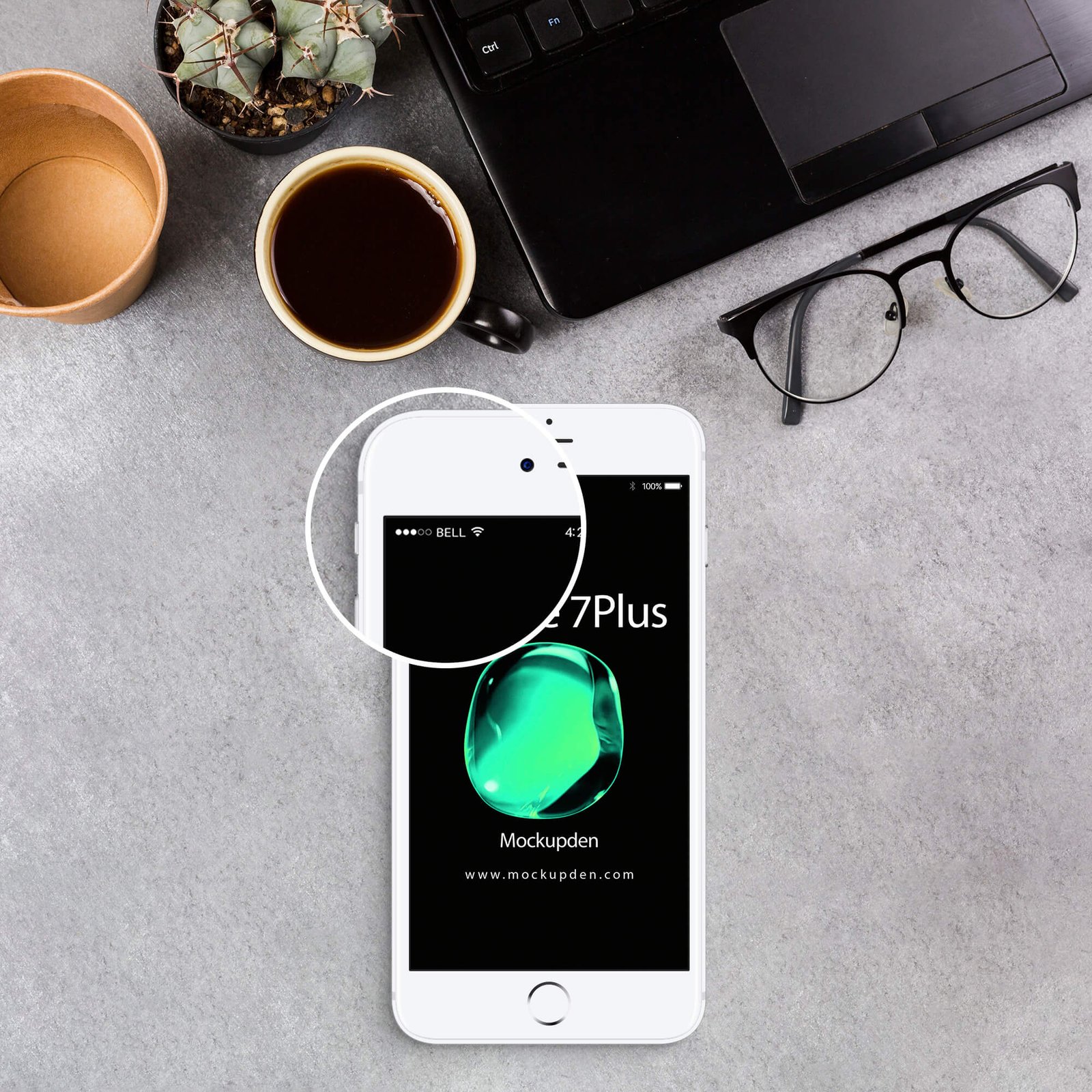 Free iPhone 7 Plus Mockup PSD