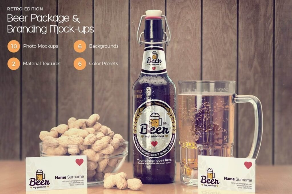 20+ Innovative Beer Packaging Mockup PSD Template