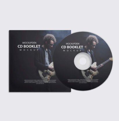 Free CD Booklet Mockup Vol 2 PSD Template - Mockupden